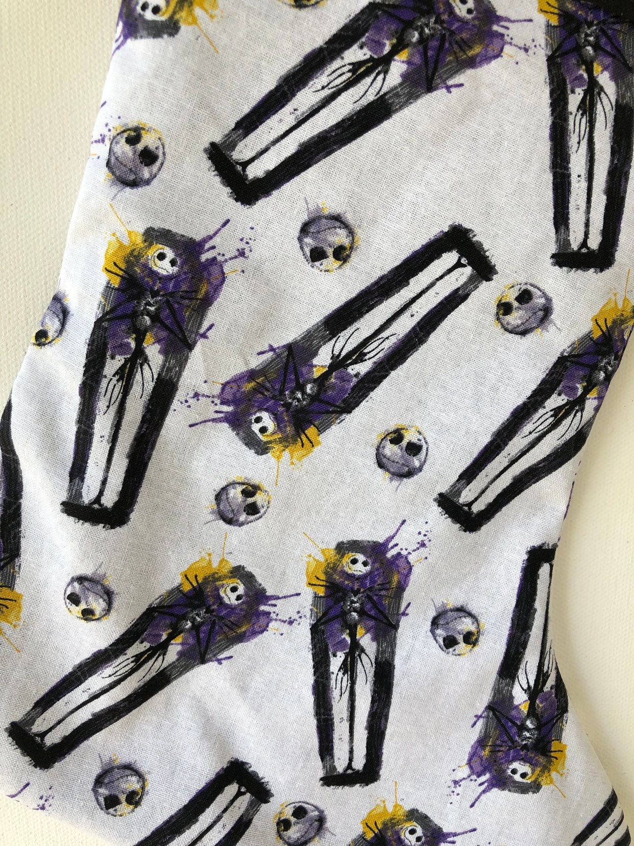 Jack Skellington Themed Halloween or Christmas Stocking - Etsy