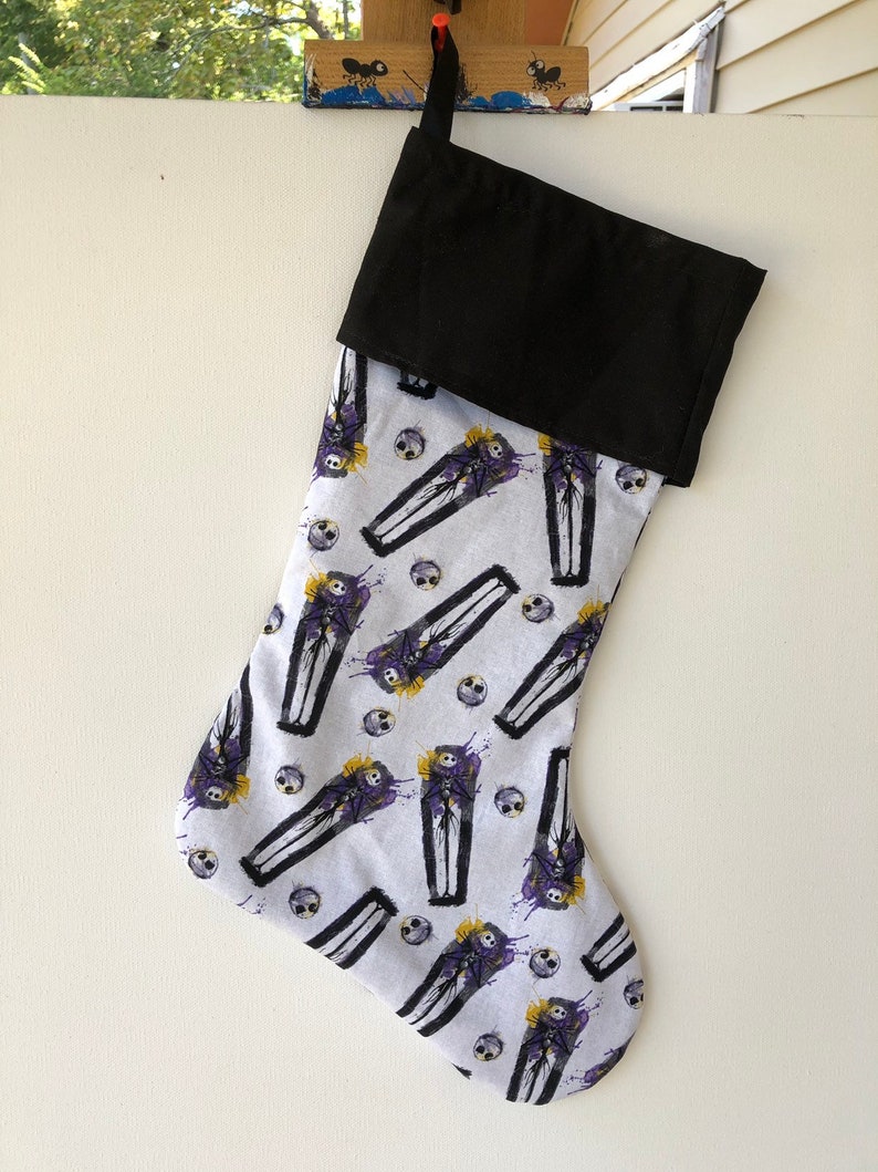 Jack Skellington Themed Halloween or Christmas Stocking Free - Etsy