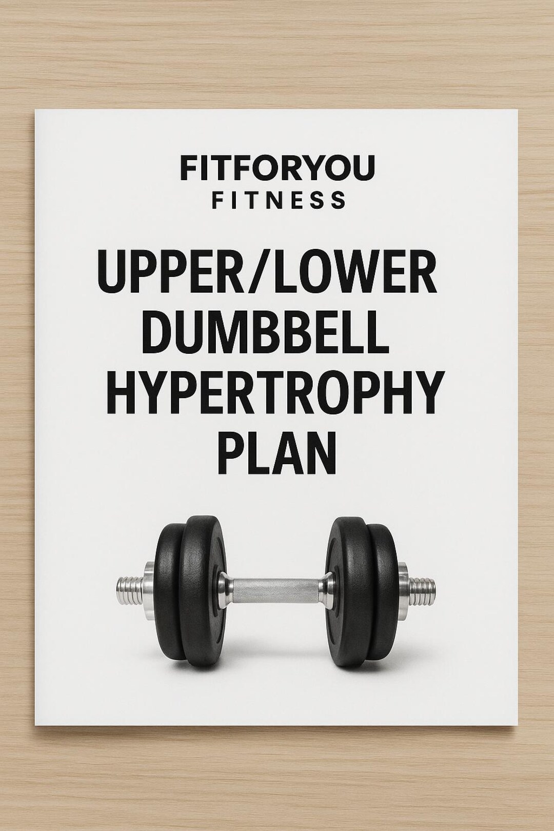 Upper/lower Dumbbell Hypertrophy Workout Plan – 4-day PDF Split for Muscle Growth (intermediate ...