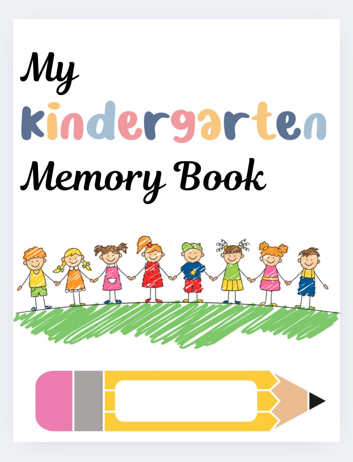 Kindergarten Memory Book Printable | End of Year Keepsake for Kids ...