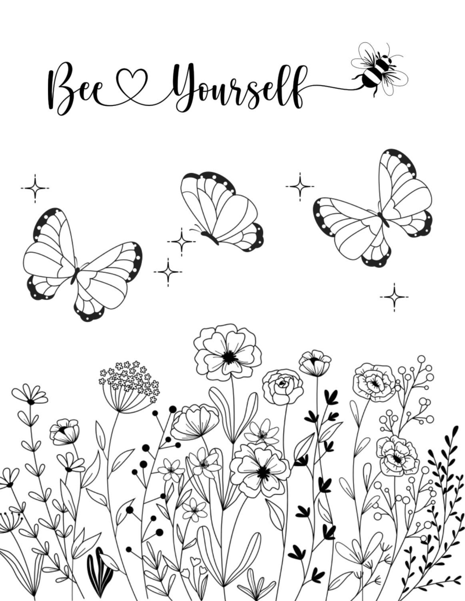Mental Health & Self-care Coloring Pages Bundle | 15 Printable Positive ...