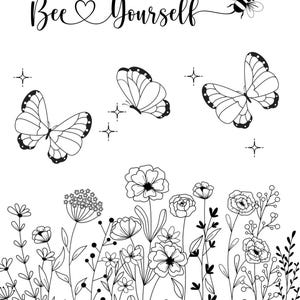 Mental Health & Self-care Coloring Pages Bundle | 15 Printable Positive ...