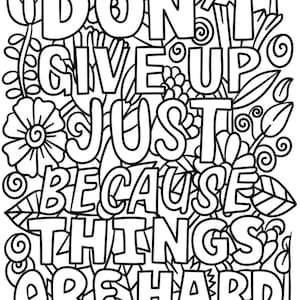 Mental Health & Self-care Coloring Pages Bundle | 15 Printable Positive ...