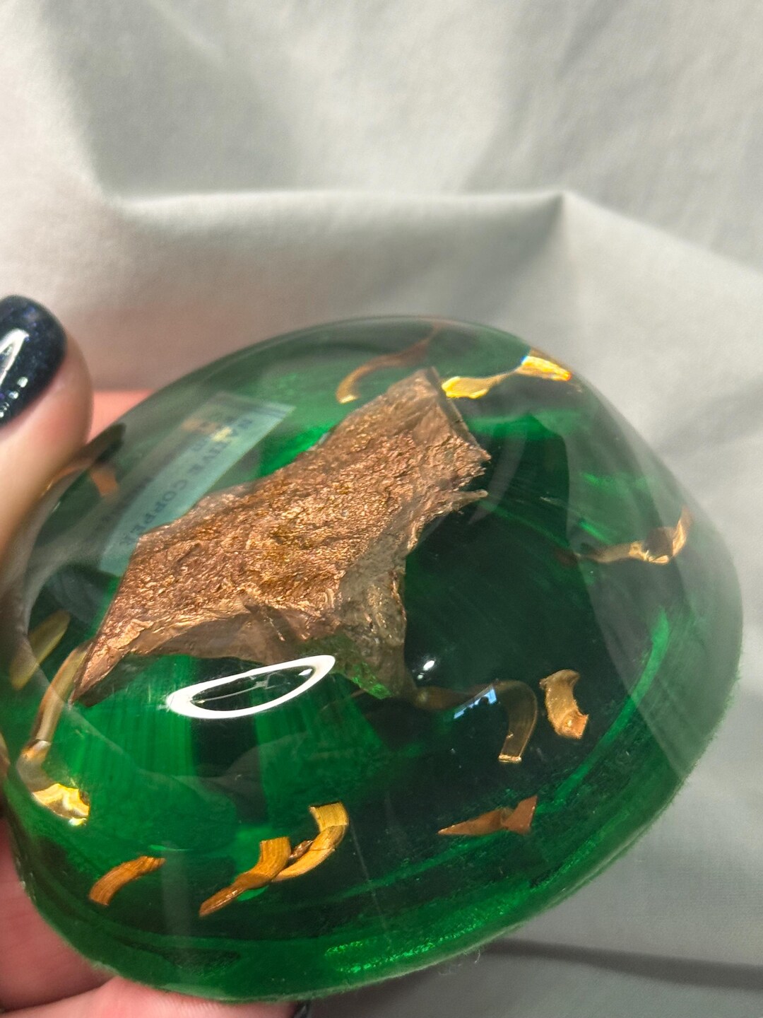 Michigan Copper & Resin Paperweight - Etsy