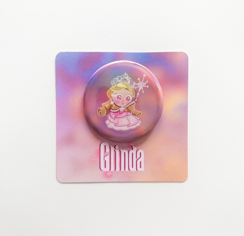 Glinda Holographic Bubble Pin, From the Movie Wicked. Size 2.25 in (58 ...