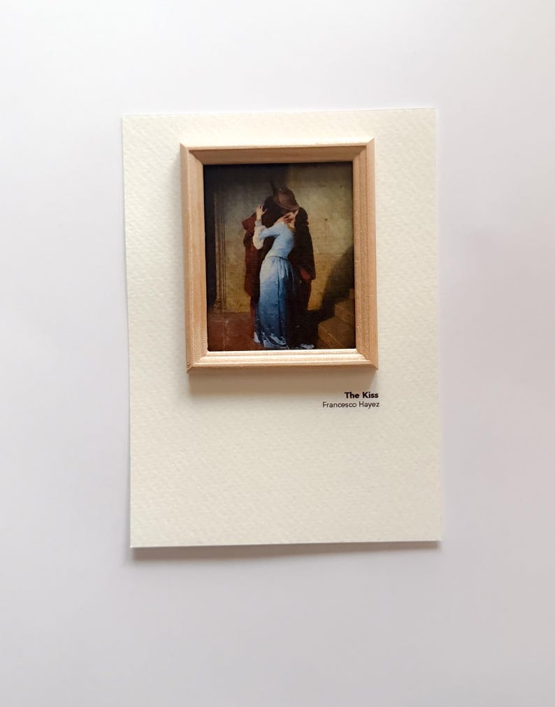 The Kiss by Francesco Hayez - Art Postcard With Frame - Etsy