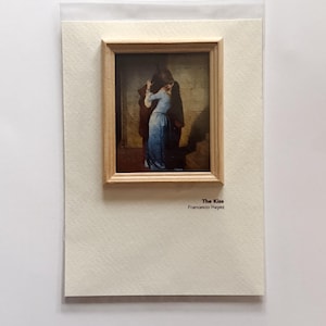 The Kiss by Francesco Hayez - Art Postcard With Frame - Etsy