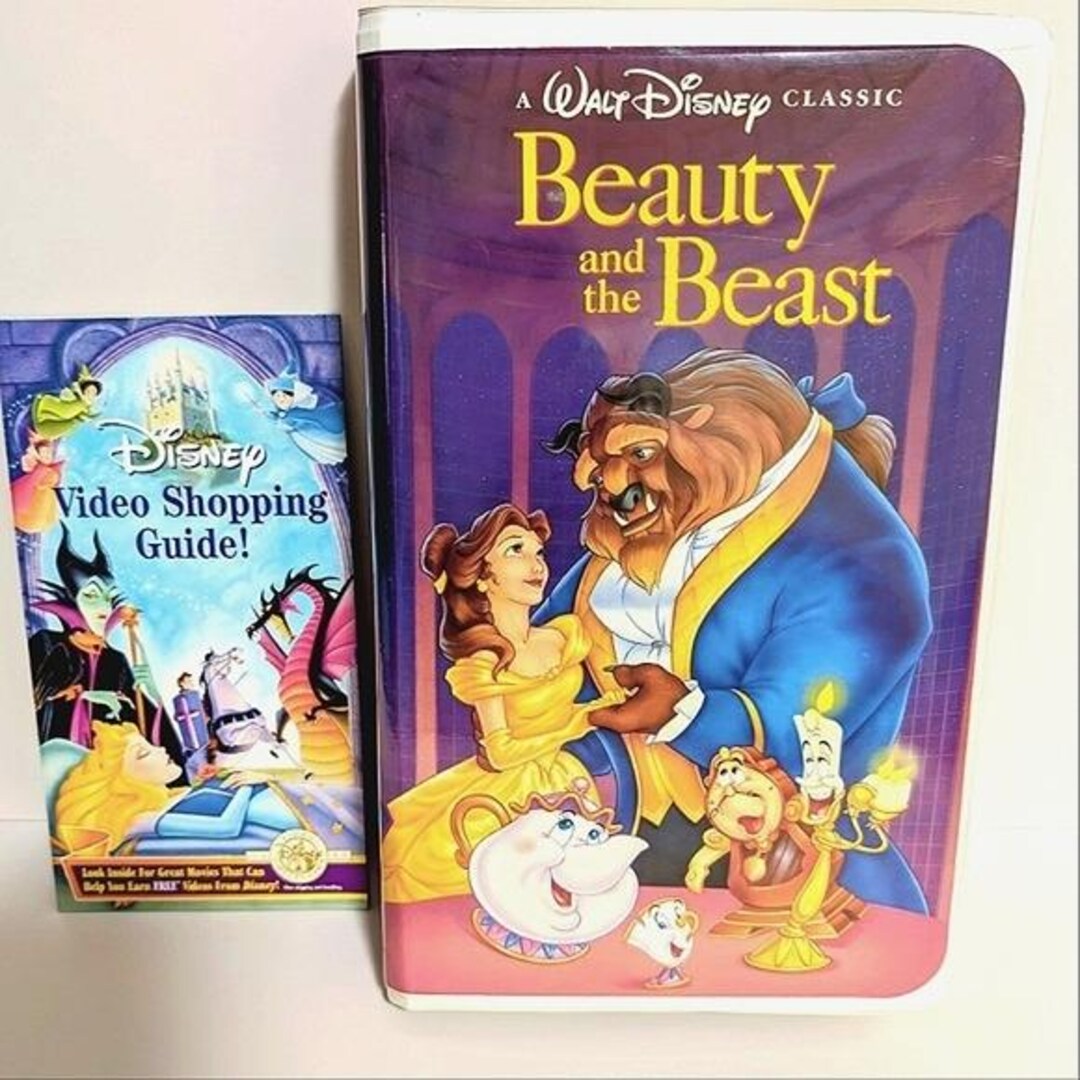 VHS Beauty and the Beast Movie VHS #1325 Disney Black Diamond Edition ...