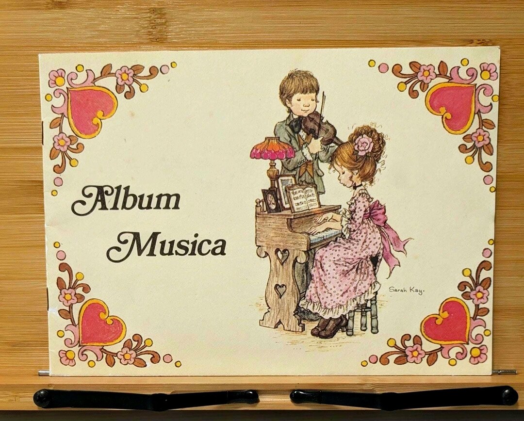 Vintage Sarah Kay Album Musica – Italian Manuscript Book – 1970s ...
