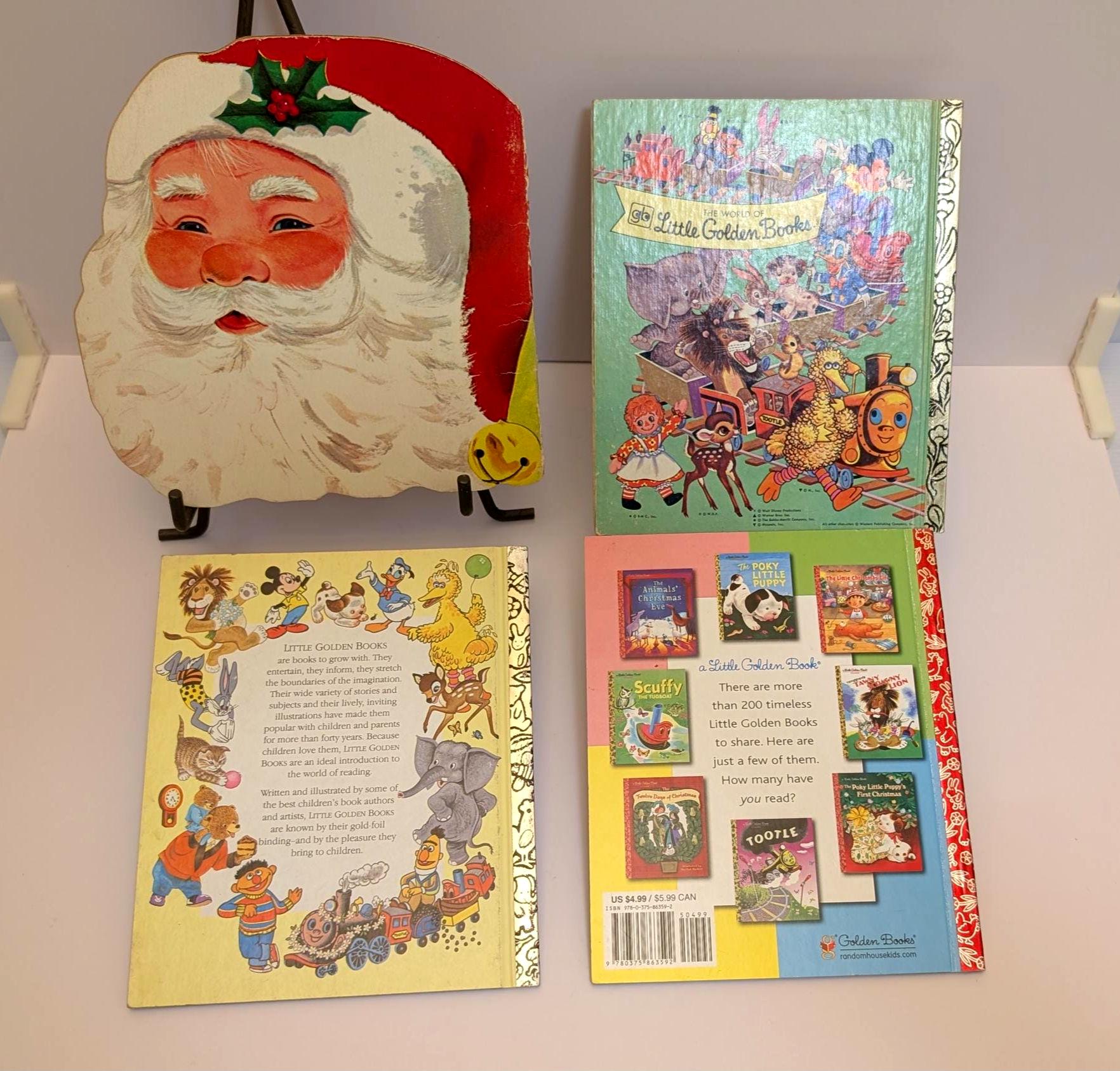 Vintage Little Golden Books Christmas Set: Santa Claus, Rudolph, Night ...
