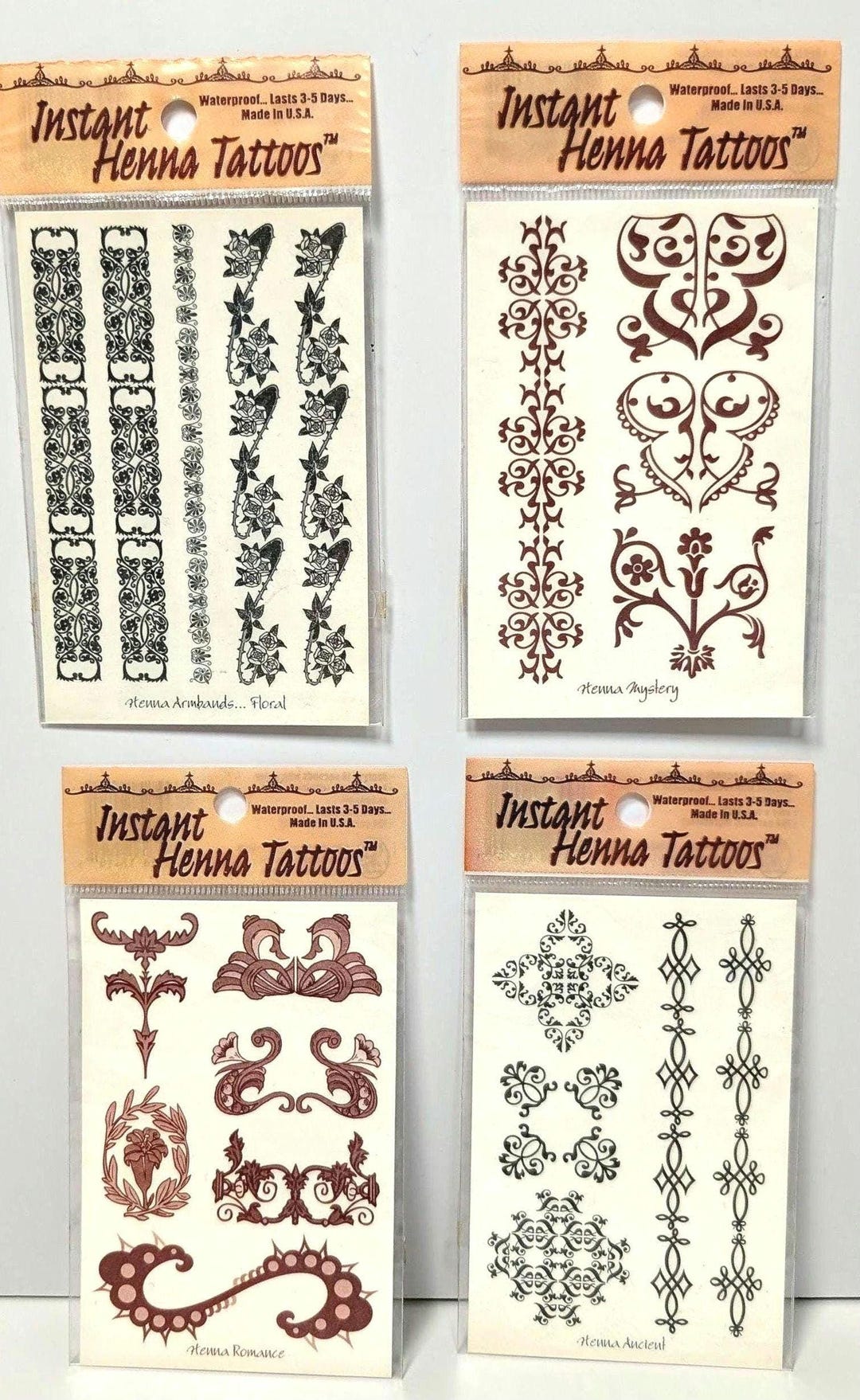 Y2K Henna Tattoo Set: Wild Fish Designs Vintage Body Art - Etsy