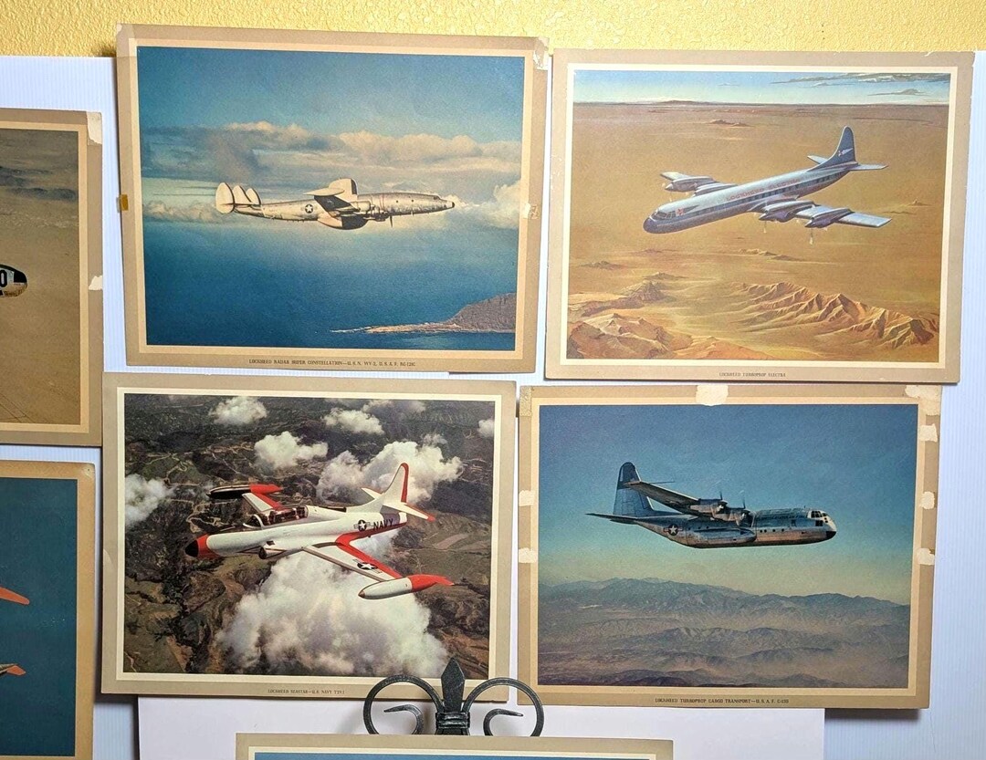 1950s Lockheed Aircraft Prints – Cold War Military & Commercial ...