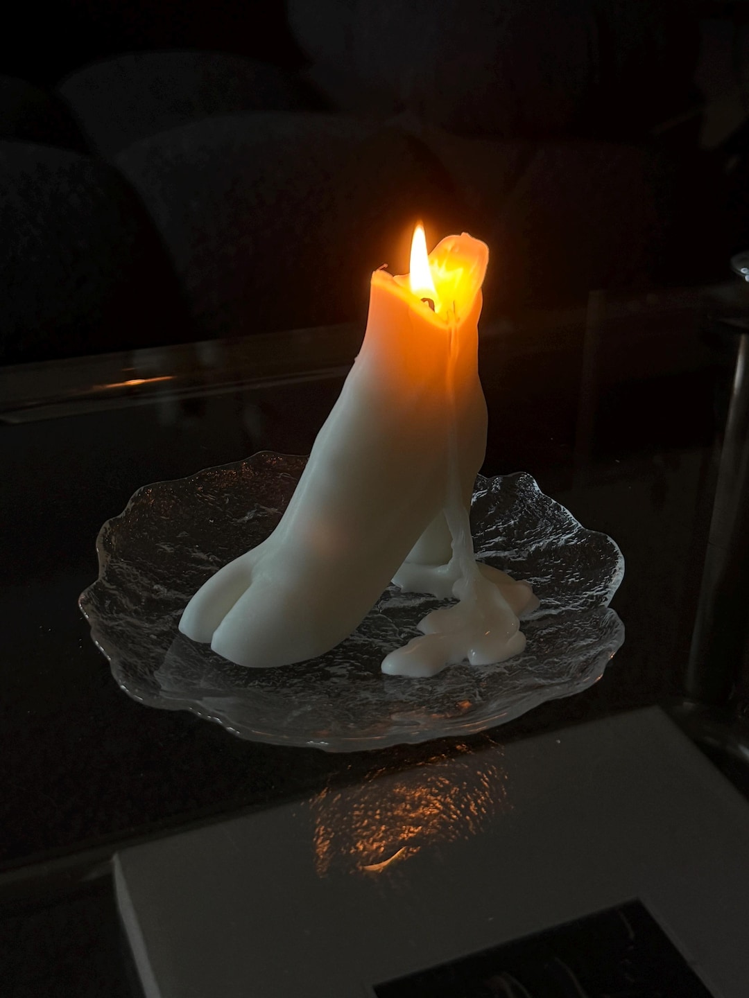 Tabi Japanese Split-toe Boot Candle (white) - Etsy