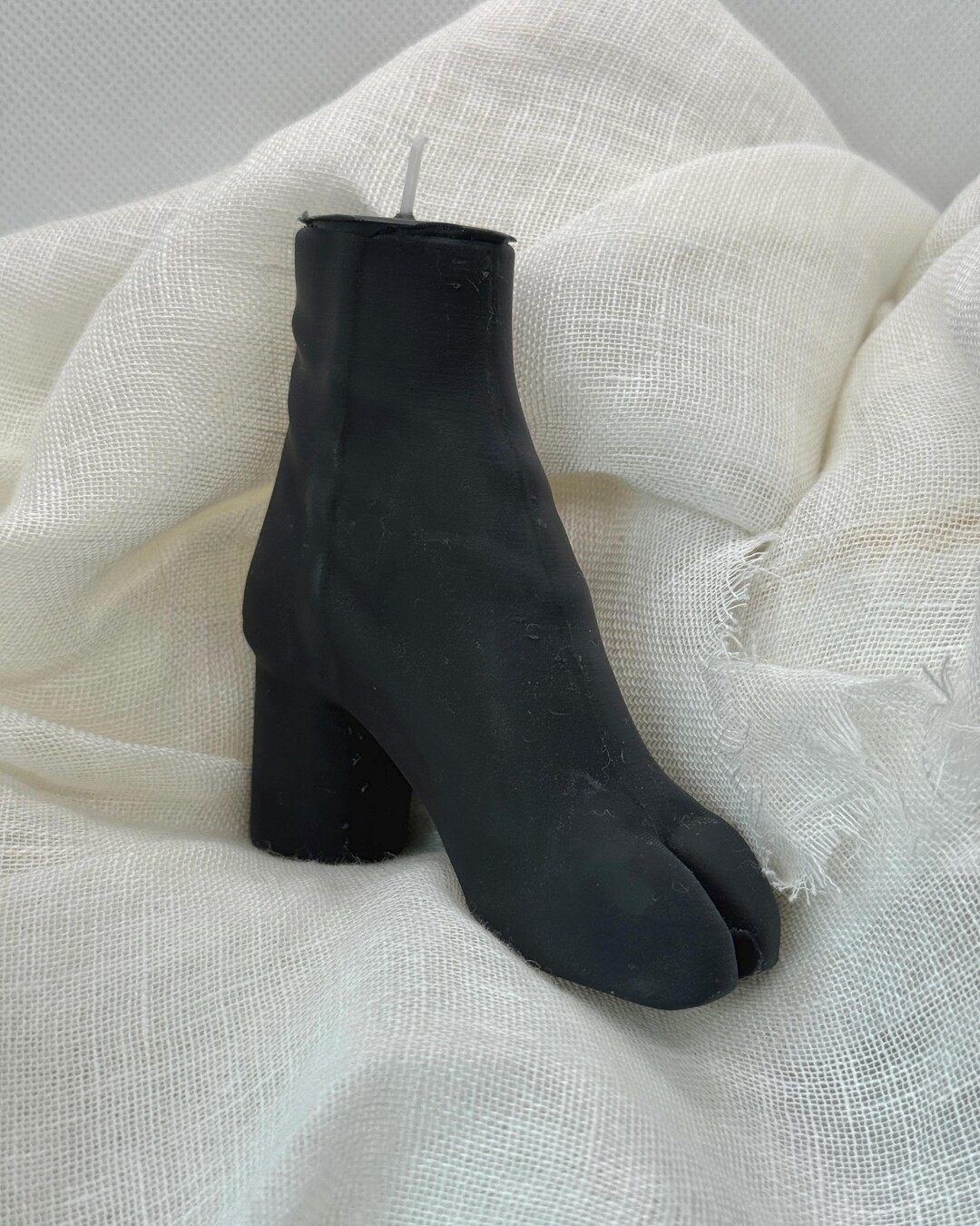 Tabi Japanese Split-toe Boot Candle (black) - Etsy