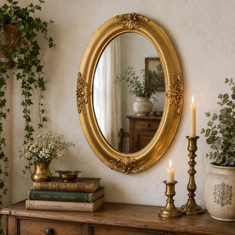 Gold Ornate French Mirror - Etsy