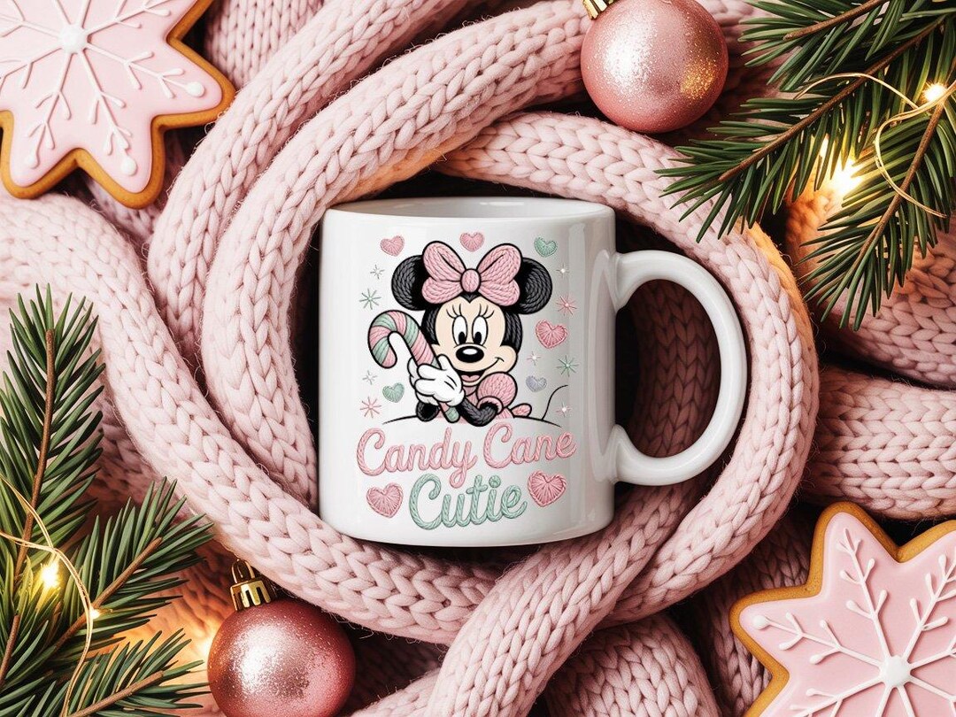Candy Cane Cutie Mug With Cozy Holiday Decor and Sweet Treats for a ...