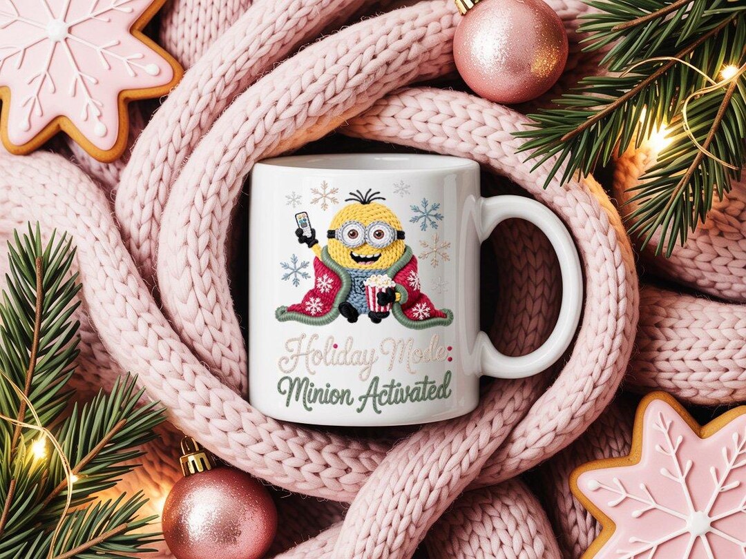 Holiday Minion Mug – Festive Cartoon Character (digital Download) - Etsy