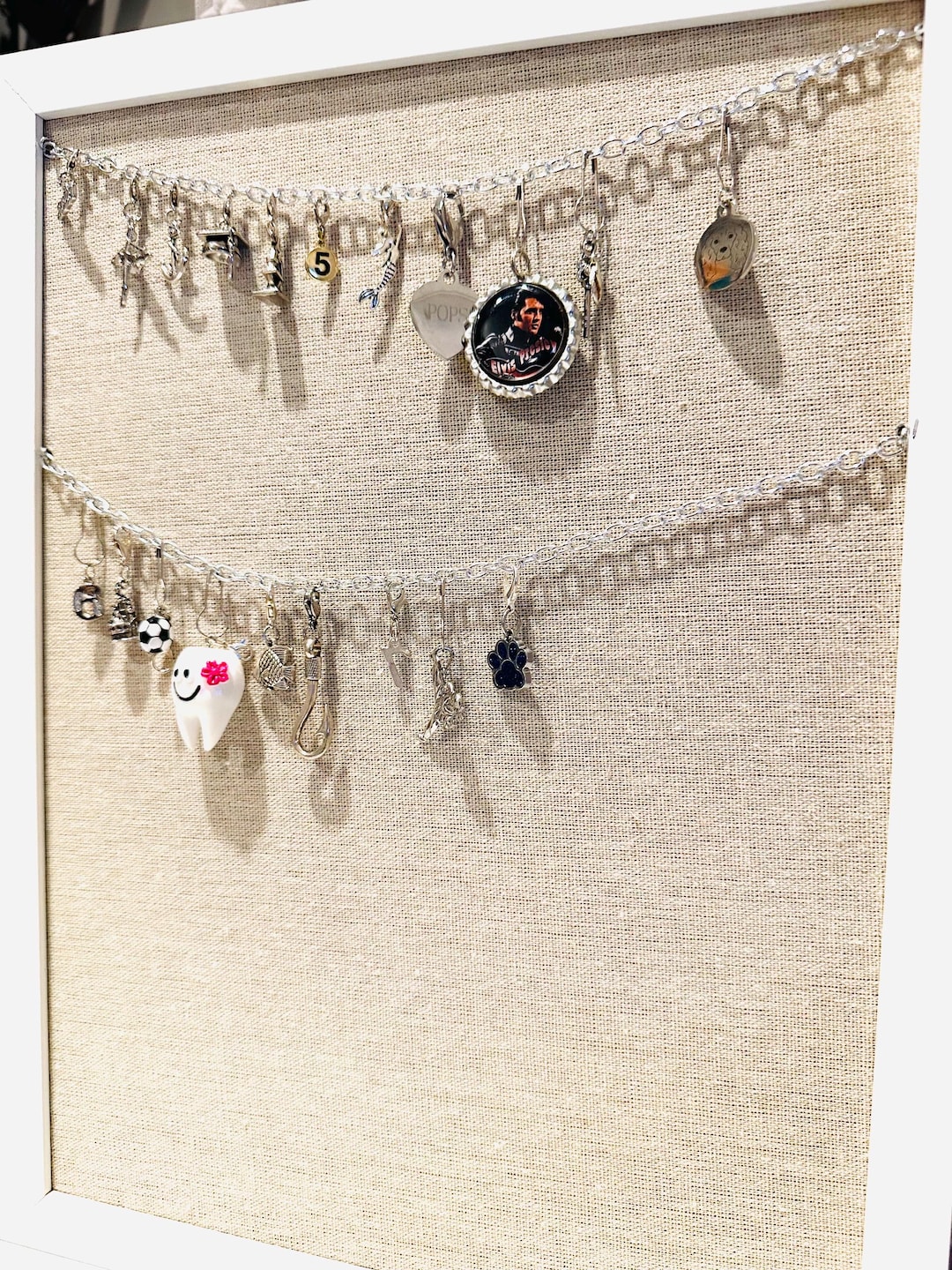 Framed Charm Display Board: Milestone Keepsake (12” X 16") - Etsy