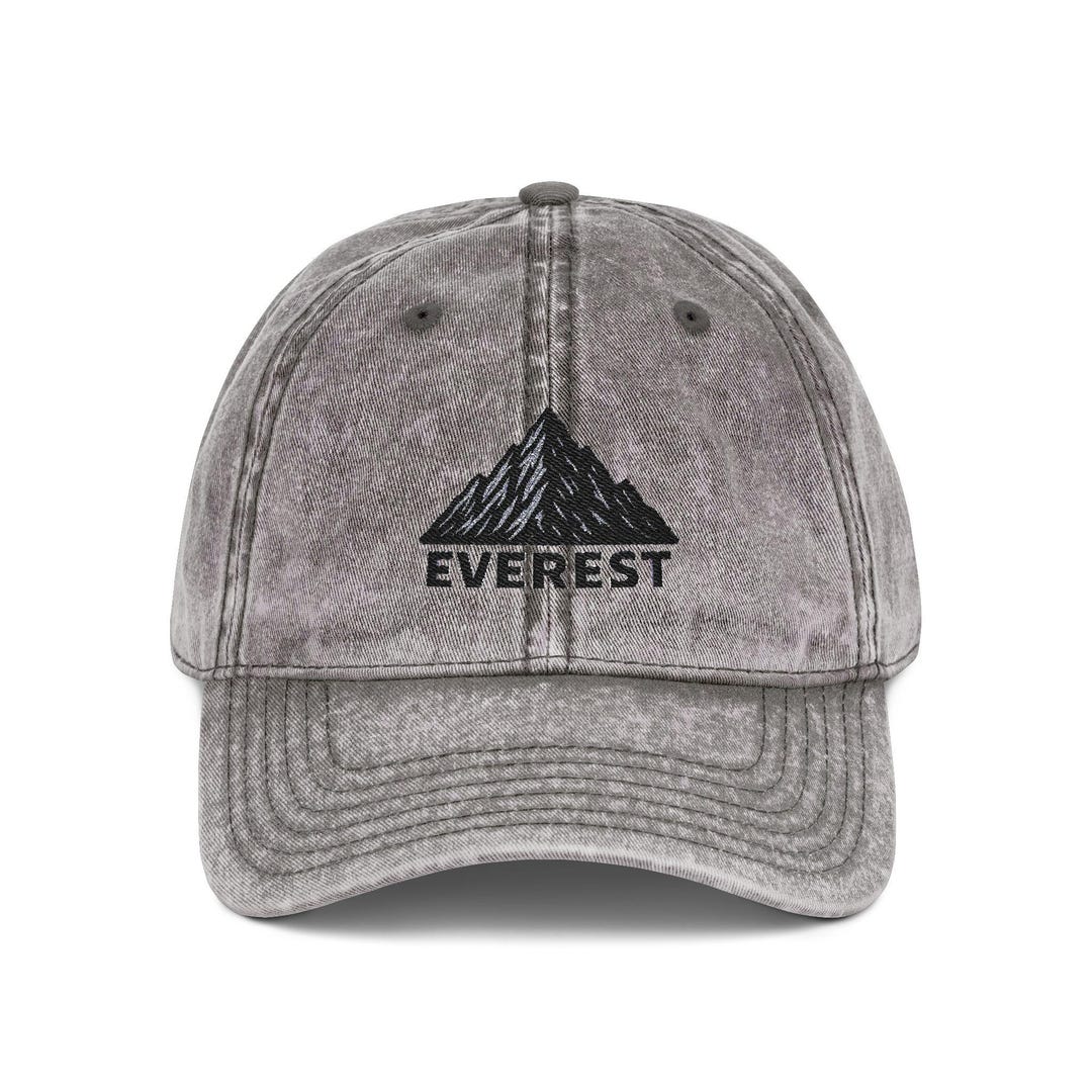 Embroidered Vintage Cap - Everest Mountain Adventure Hat, Retro ...