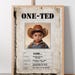 Editable Wanted Western Poster - First Birthday Invitation - Etsy
