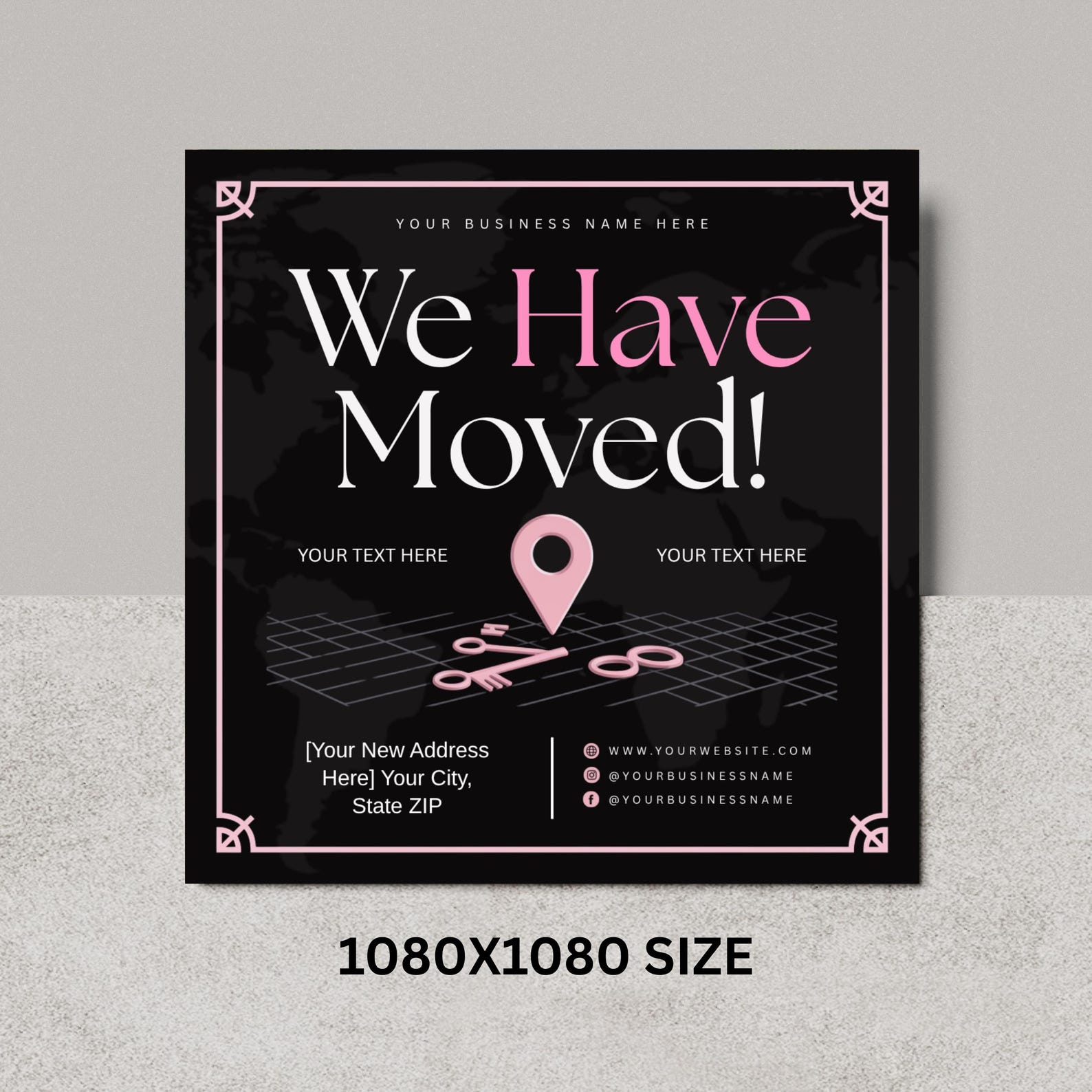 We Have Moved Flyer, New Location Flyer, Announcement Flyer, DIY Canva ...
