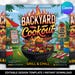 Backyard Cookout Flyer, BBQ Party Invitation, Summer Grill Template ...