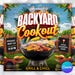 Backyard Cookout Flyer Template, BBQ Party Invitation, Editable Canva ...
