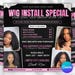 Canva Editable Wig Flyer Template: Hair Stylist Marketing (digital ...