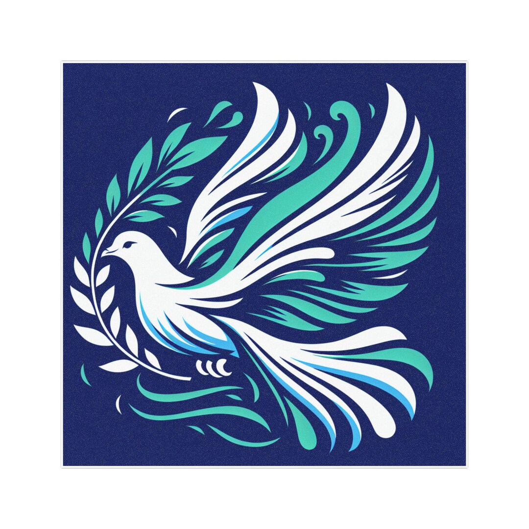 Colorful Peace Dove Car Magnet, Inspirational Vehicle Magnet, Gift for ...