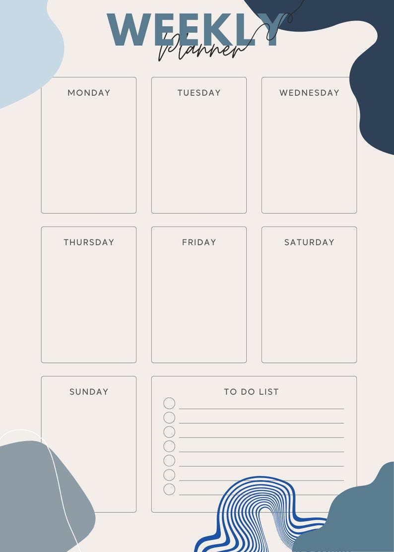 Aesthetic Digital Planner Bundle | Weekly + Monthly Layouts| Meal Prep ...