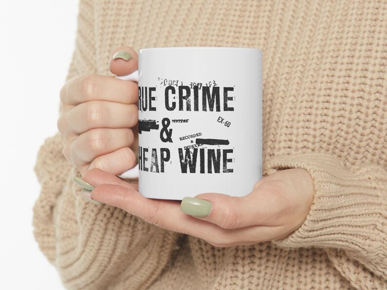True Crime Mug, Murder Mystery Detective Gift, Criminal Investigation ...