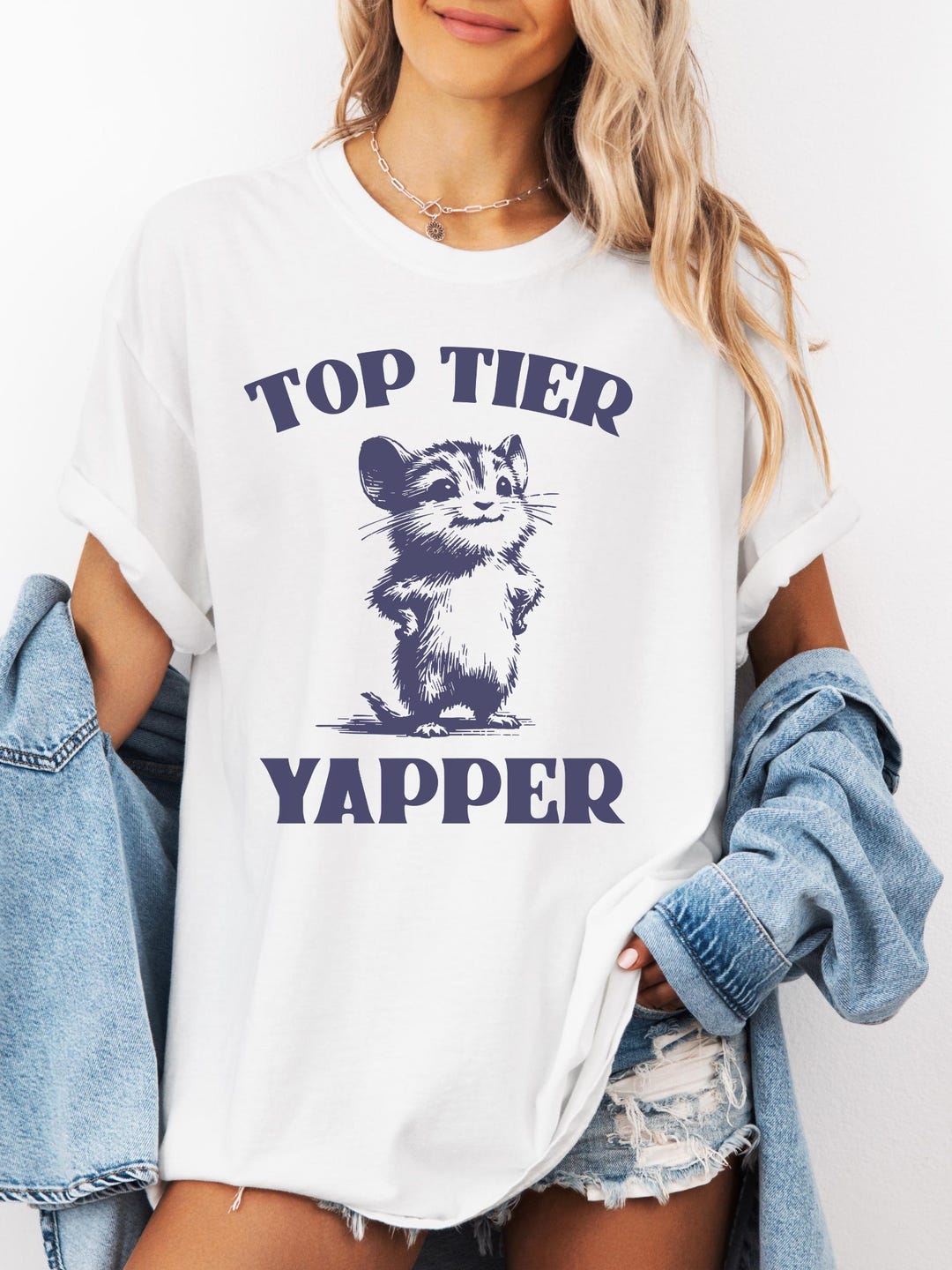 Top Tier Yapper Shirt, Meme T Shirt, Retro Cartoon T-shirt, Yapping ...