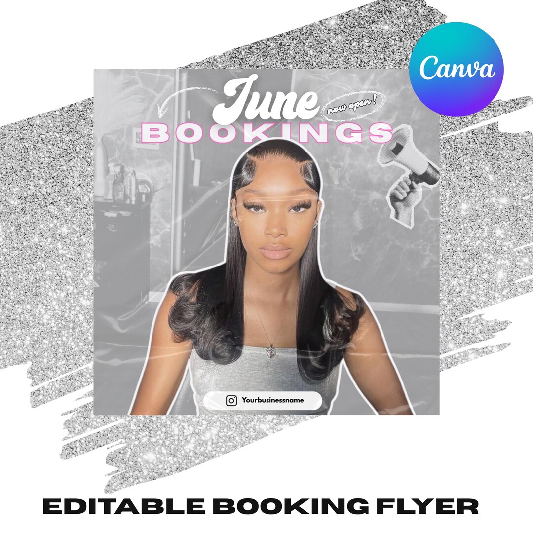 CANVA Template | June Flyer, June Appointments Flyer, June Bookings ...