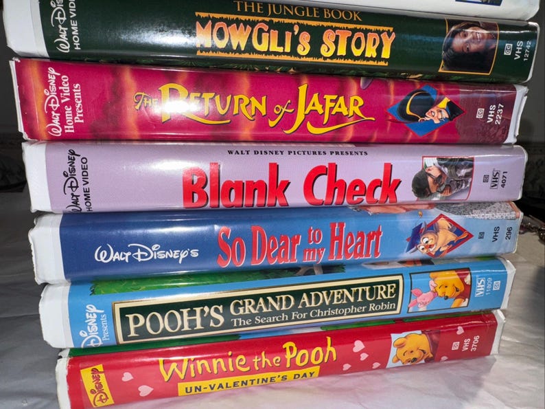 Mix Lot 9-walt Disney VHS Tapes, Snow White, Toy Story 1 & 2, Winnie ...