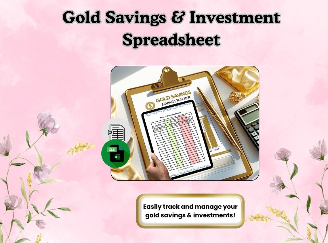 Gold Tracker Spreadsheet Template: Google Sheets Investment Tool - Etsy