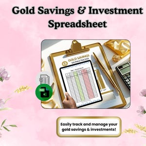 Gold Tracker Spreadsheet Template: Google Sheets Investment Tool - Etsy