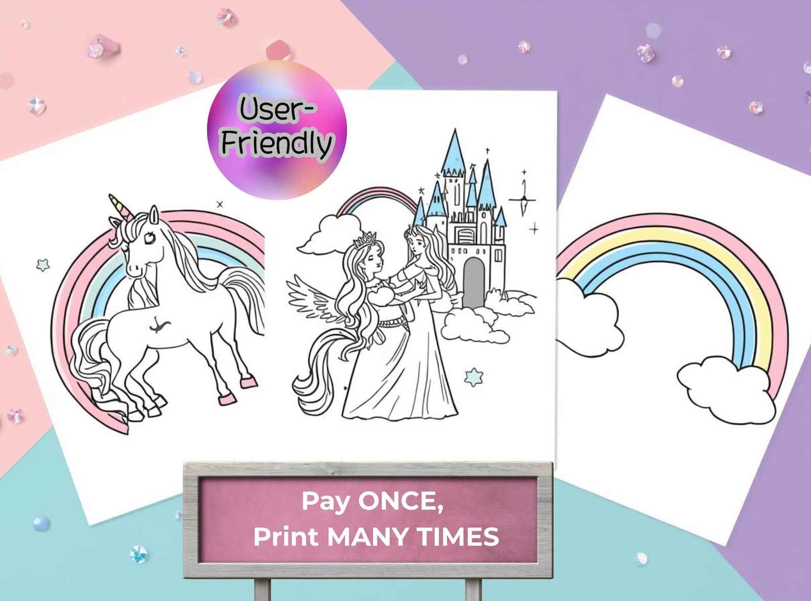 Cute Unicorn Coloring Pages | 40 Magical Printable Activities for Girls ...