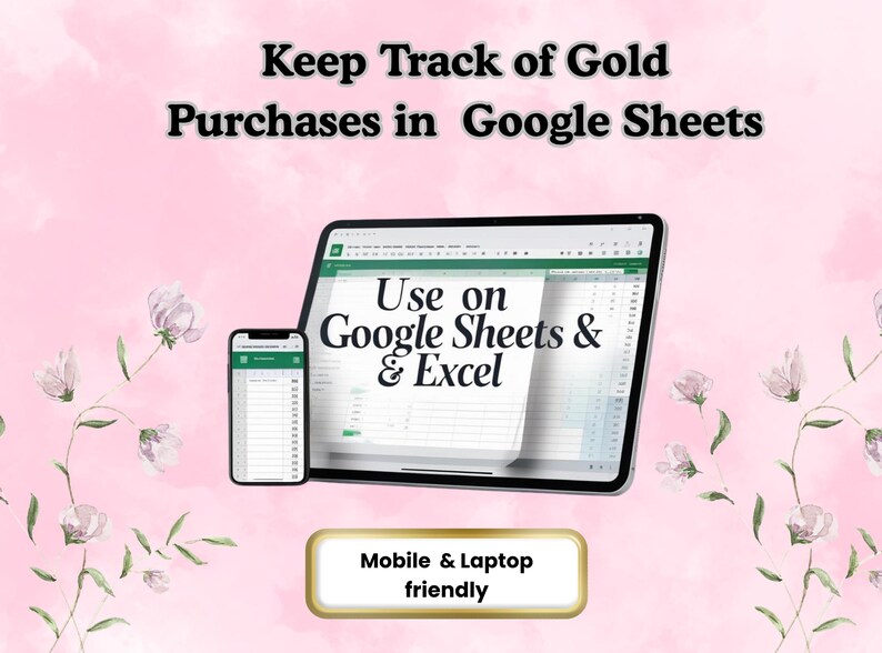 Gold Tracker Spreadsheet Template: Google Sheets Investment Tool - Etsy