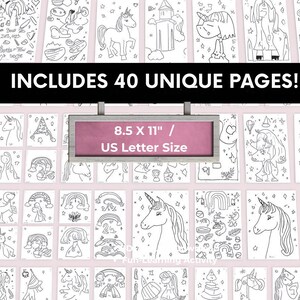 Cute Unicorn Coloring Pages | 40 Magical Printable Activities for Girls ...