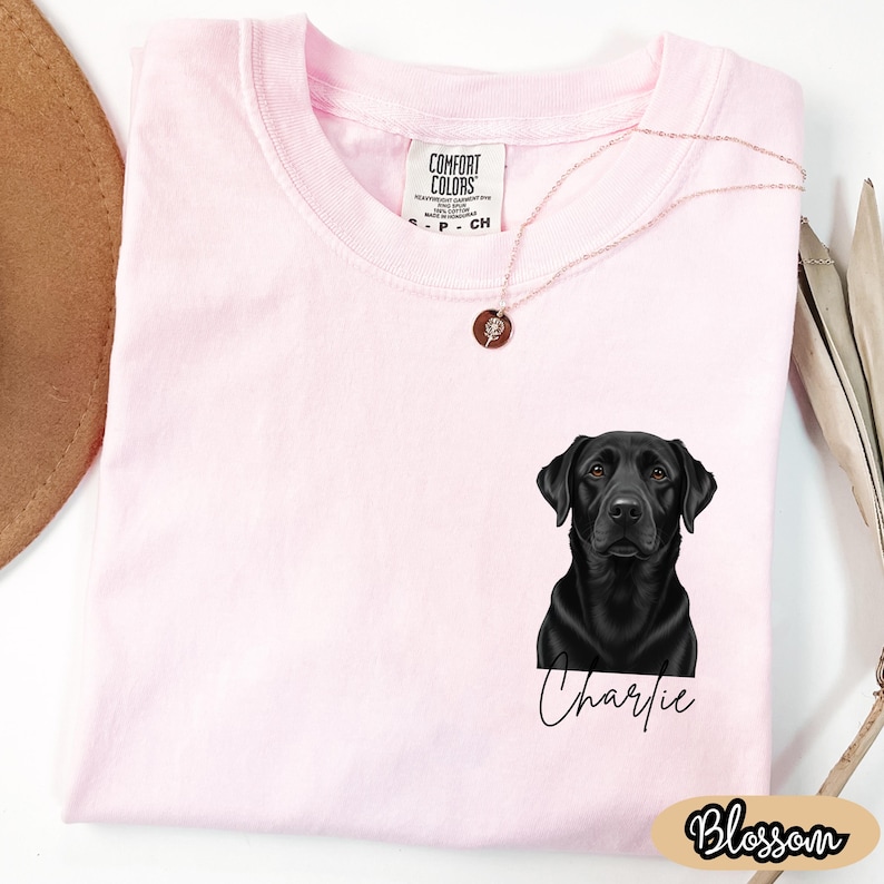 Personalized Black Labrador Shirt: Custom Dog Mom Gift, Lab Lover Tee ...