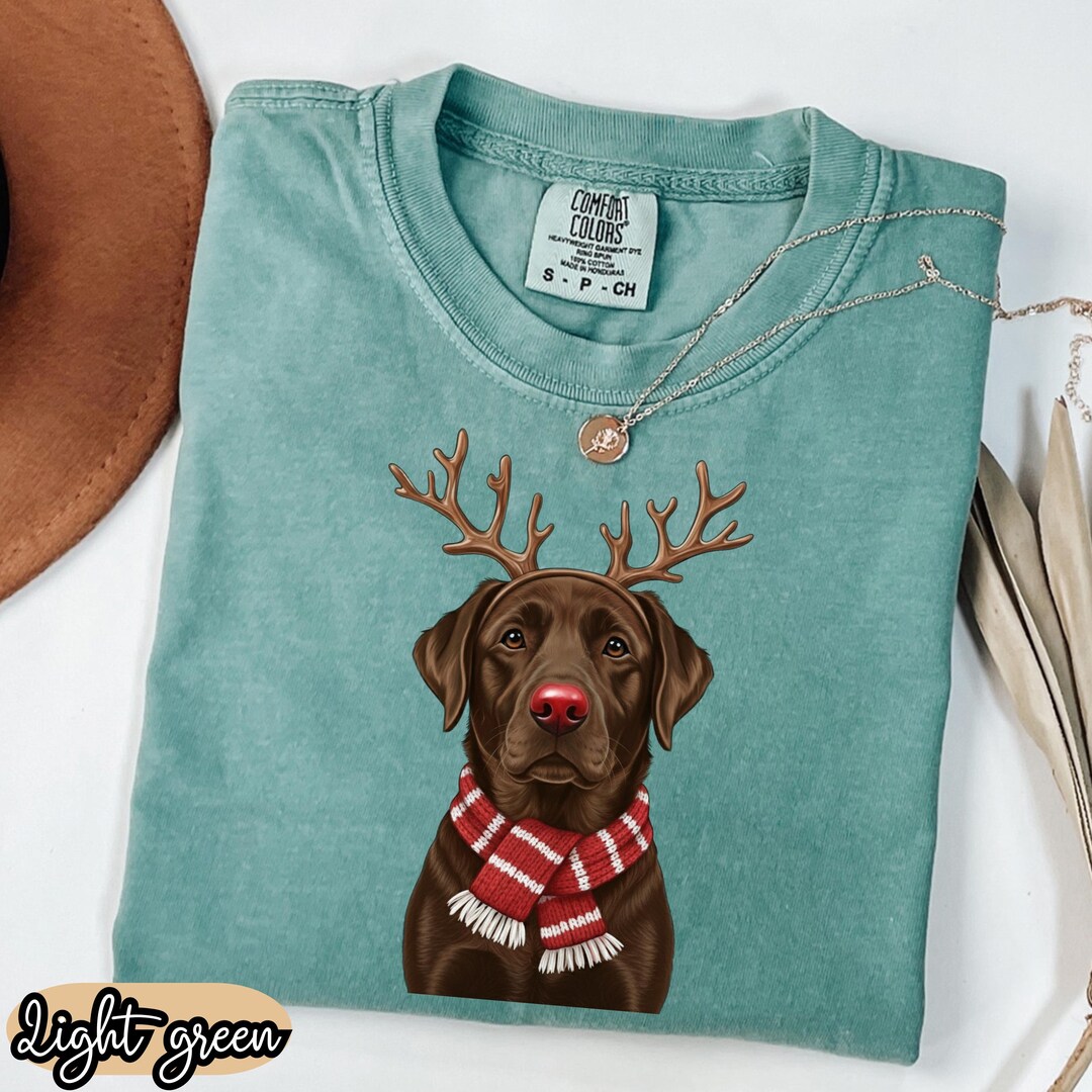 Christmas Chocolate Labrador Shirt: Funny Dog Mom Holiday Gift, Lab ...