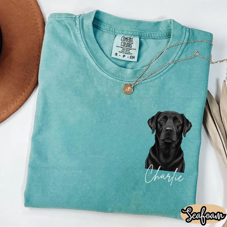 Personalized Black Labrador Shirt: Custom Dog Mom Gift, Lab Lover Tee ...