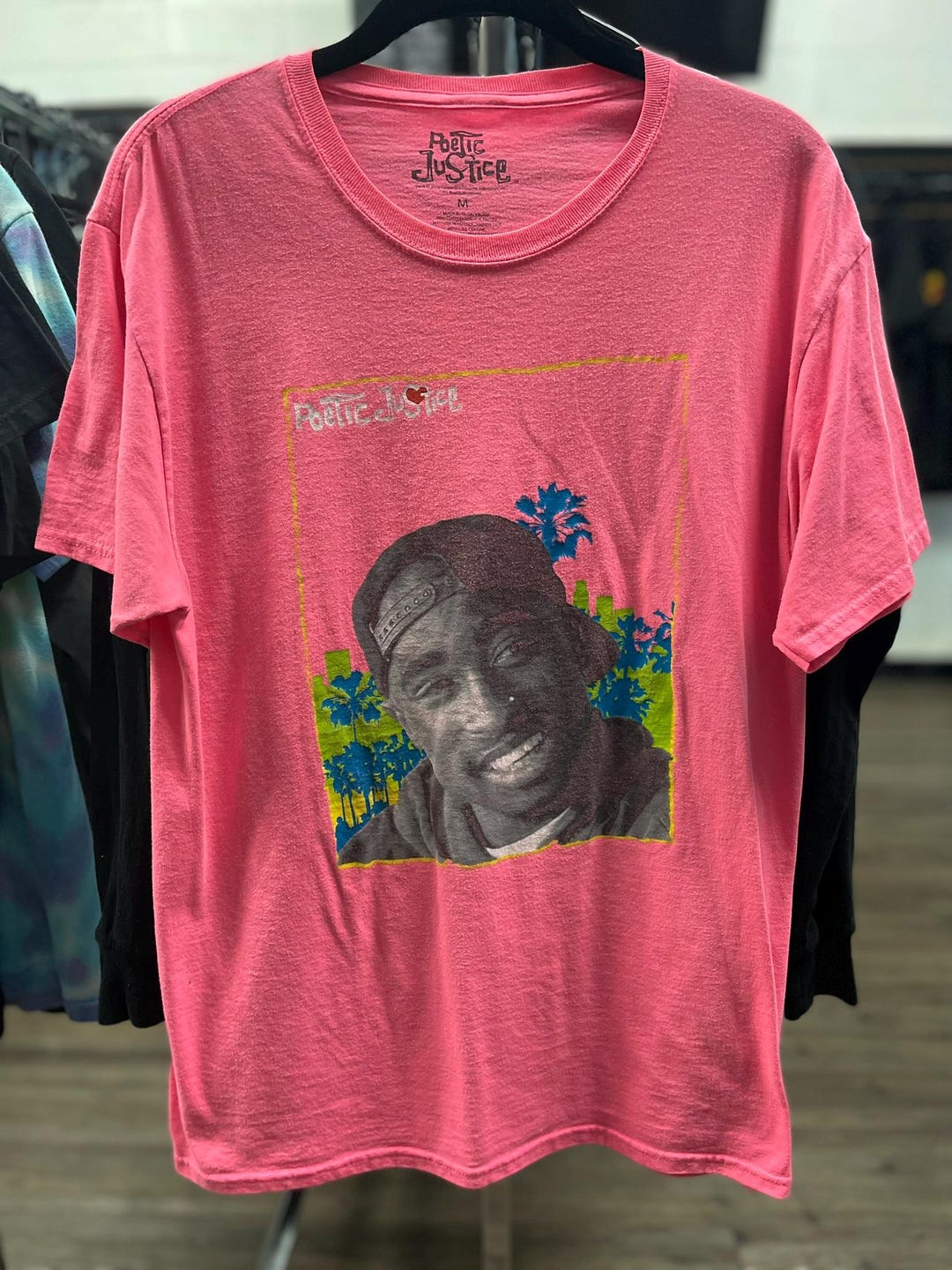 VINTAGE | Poetic Justice Tupac Shirt | Medium | Pink Vibes - Etsy