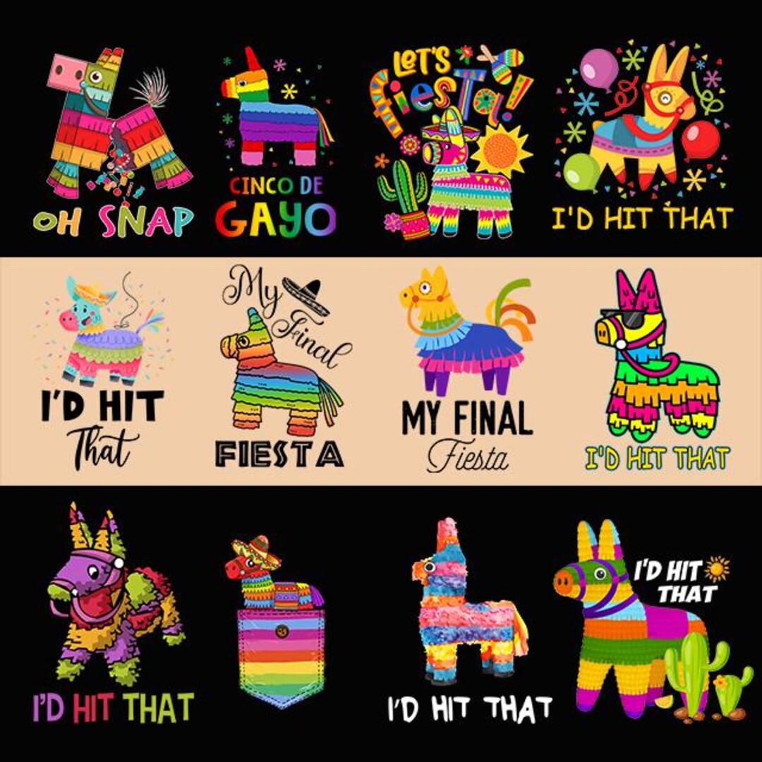 Viva La Fiesta 12 Png, Mexican Pinata Design, Mexican Party, Fiesta ...