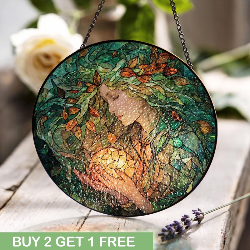 Wiccan Stain Glass - Etsy