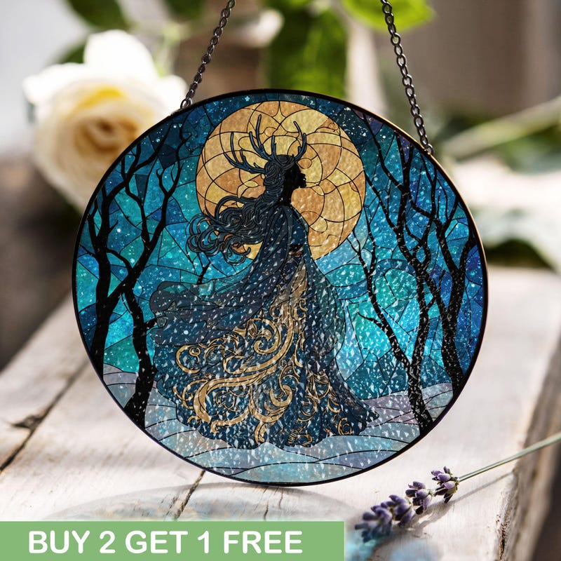 Wiccan Stain Glass - Etsy