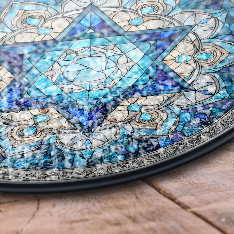 Star of David Stained Glass, Jewish Symbol Window Hanging, Judaism ...