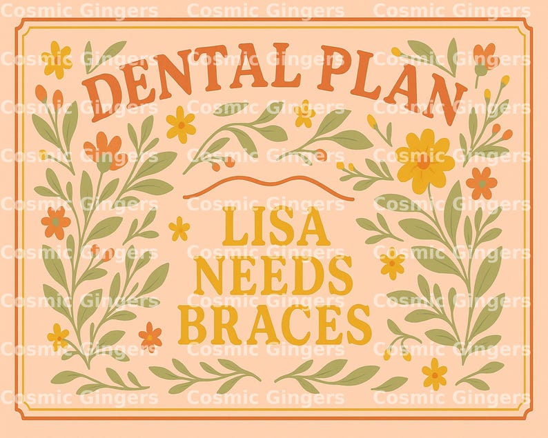 The Simpsons 'dental Plan' Quote Print: 90s Retro TV Art (digital ...