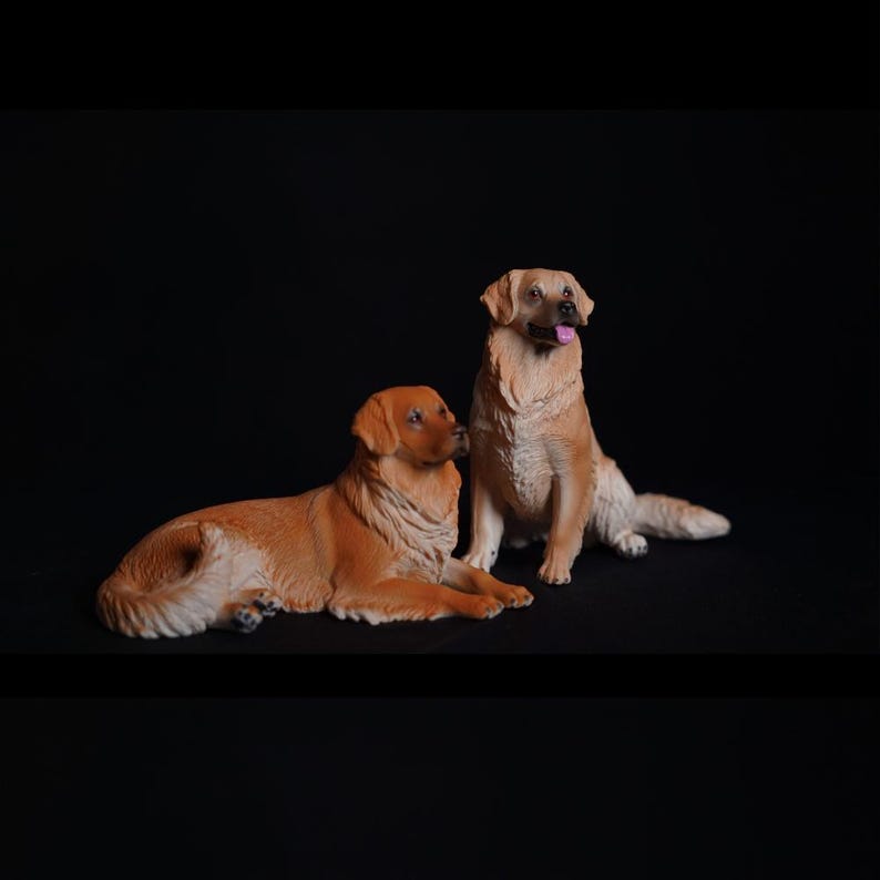 Golden Retriever Dog Model - Hand Painted Sculpture |provide Photos and ...