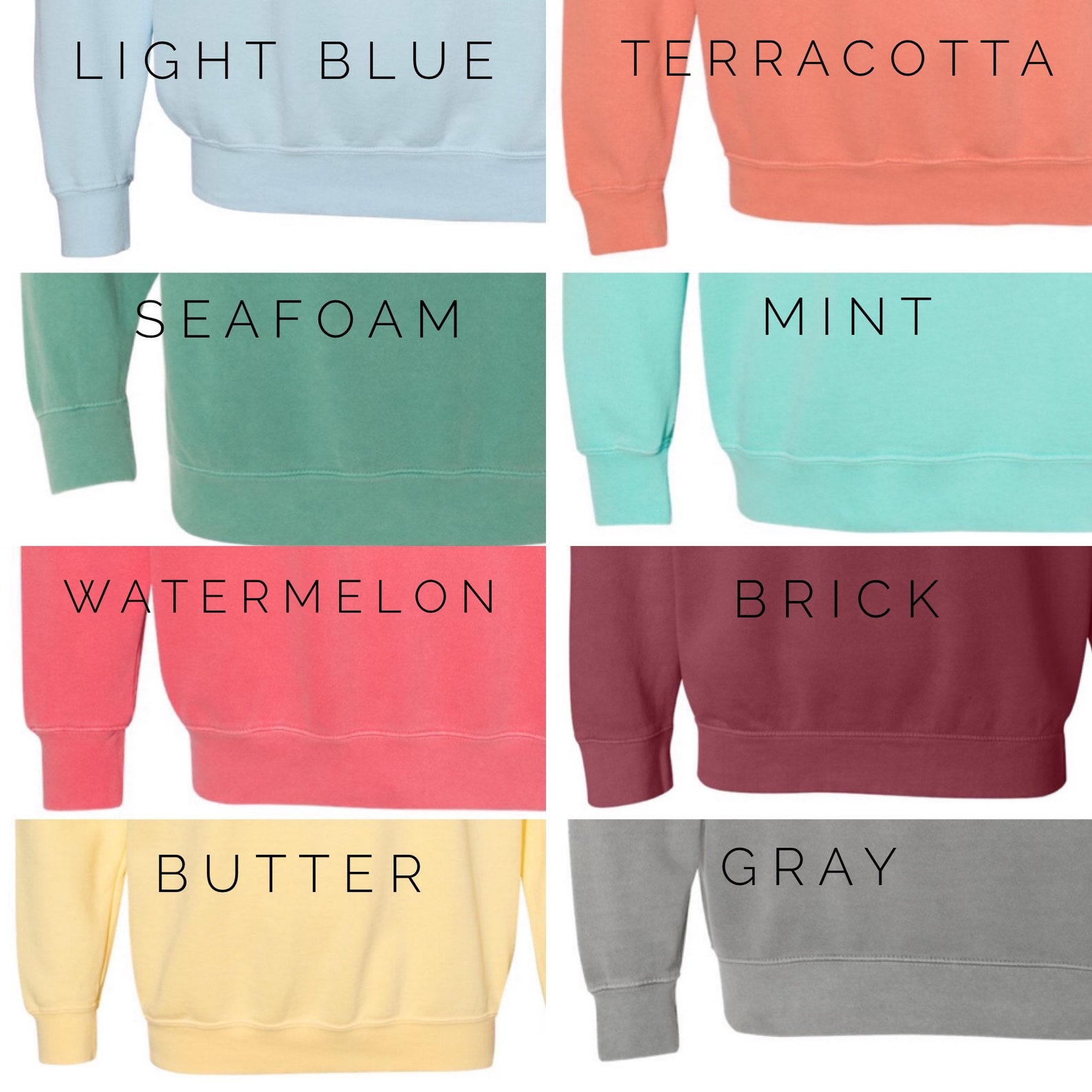 Garment Dyed | Custom Freehand Chainstitch Embroidered Sweatshirt ...